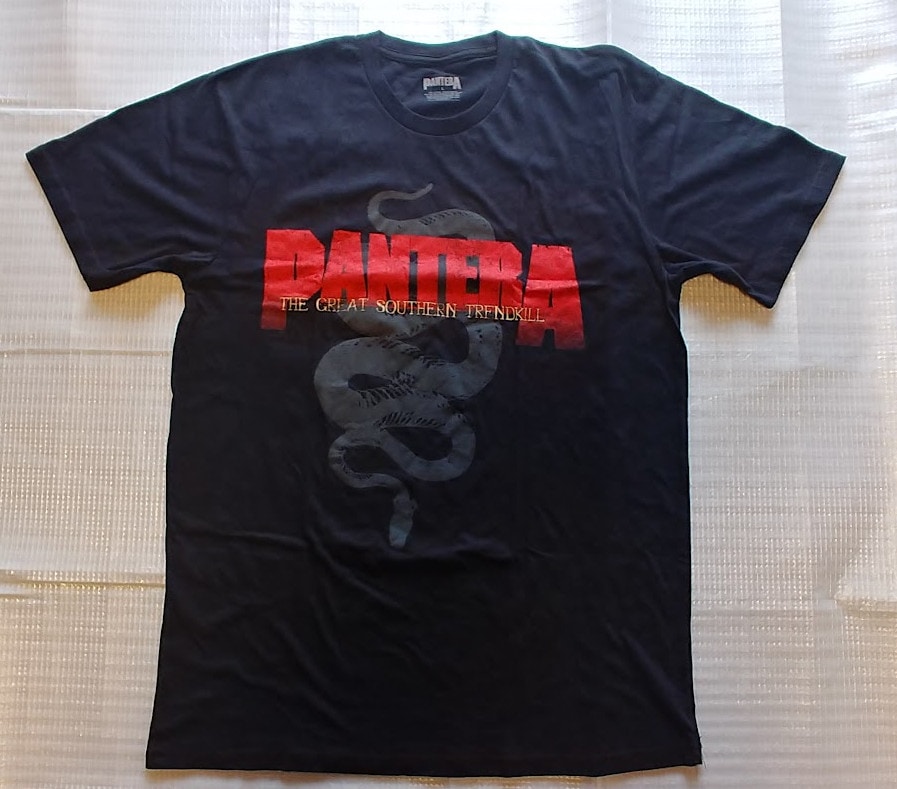 【在庫有り】PANTERA (パンテラ) GST SNAKE SILHOUETTE 「GST・スネーク・シルエット」 Tシャツ Lサイズ ...