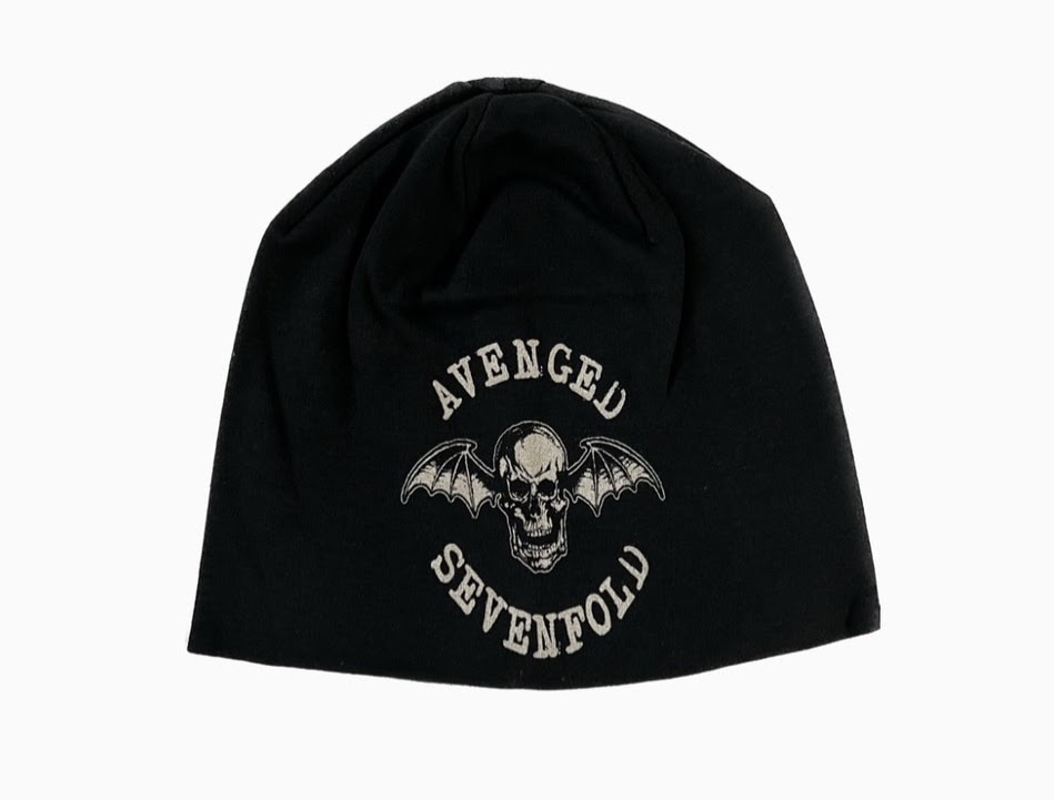 【在庫有り】AVENGED SEVENFOLD (アヴェンジド・セヴンフォールド) DEATHBAT デスバット」 ニットキャップ（薄手 ...