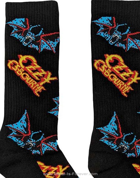 OZZY OSBOURNE (オジー・オズボーン) Logos & Bats 「ロゴ・アンド･バット」 靴下｜メタルTシャツ専門店 METAL ...