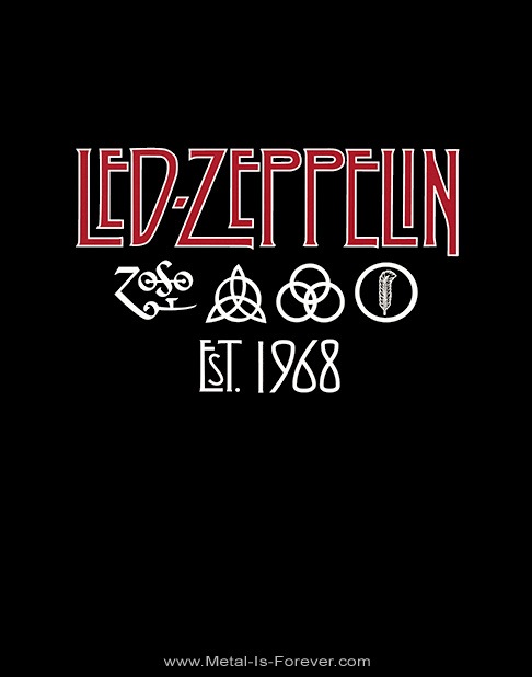 LED ZEPPELIN -レッド・ツェッペリン- SYMBOLS EST 68 「シンボル・エスト・1968」 Tシャツ | メタルTシャツ ...
