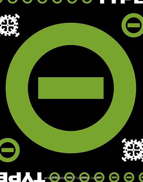 TYPE O NEGATIVE (タイプ・オー・ネガティヴ) Negative Symbol 「ネガティヴ・シンボル」 バンダナ｜メタルT ...