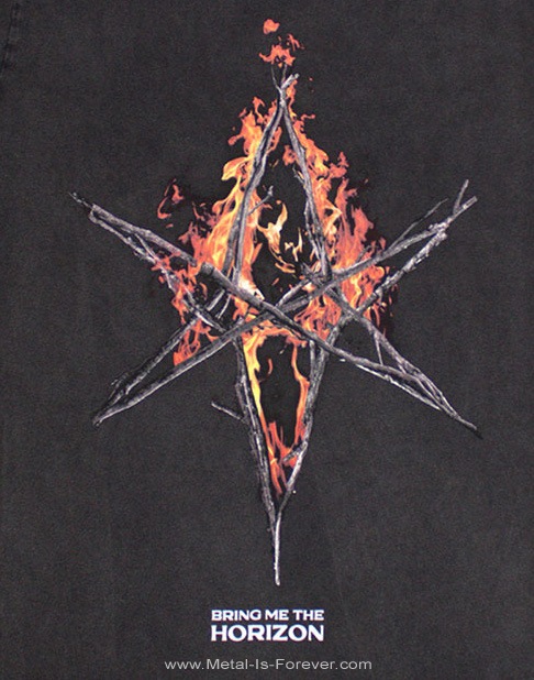 BRING ME THE HORIZON (ブリング・ミー・ザ・ホライズン) Flame Hex & Text Logo 「フレイミング ...