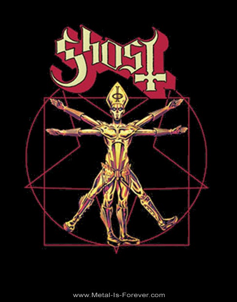 GHOST (ゴースト) Popestar Tour Europe 2017 「ポープスター・2017年・ヨーロッパ・ツアー」 Tシャツ ...