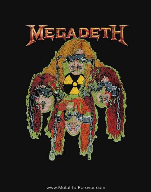 MEGADETH (メガデス) Nuclear Glow Heads 「ニュークリア・グロウ・ヘッズ」 Tシャツ｜メタルTシャツ専門店 ...