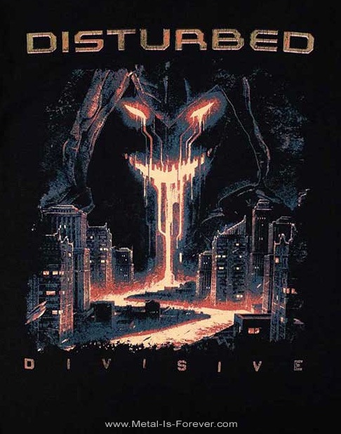 DISTURBED (ディスターブド) Divisive 「ディバイシブ」 2023年ヨーロッパ・ツアー長袖Tシャツ｜メタルTシャツ専門店 METAL IS FOREVER