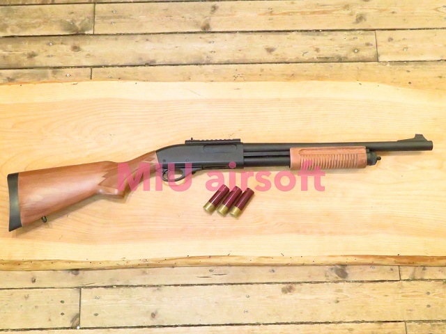 GoldenEagle M870 ｶﾞｽｼｮｯﾄｶﾞﾝ BK RealWood | メーカー別,GoldenEagle | MIU AIRSOFT