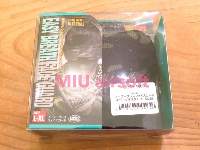 Laylax ｲｰｼﾞｰﾌﾞﾚｽﾌｪｲｽｶﾞｰﾄﾞ ｽﾎﾟｰﾂﾏｽｸ L-XL MCBK | メーカー別,Laylax | MIU AIRSOFT