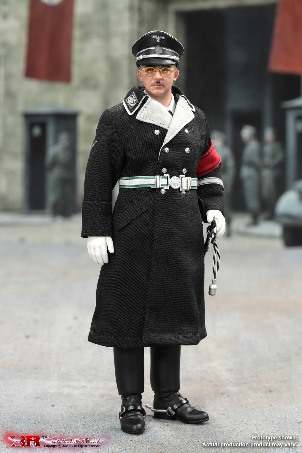 予約 3R 1/12 『リトルエンパイア』シリーズ 第8弾 ハインリヒ・ヒムラー ブラック版 TG80008 Heinrich Himmler ...