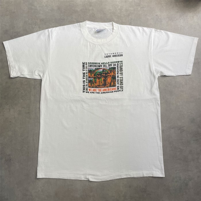 90's LAURIE ANDERSON 〝We are the American" T-Shirts Made in USA 90年代 ローリー アンダーソン Tシャツ/XL | 【USED ...