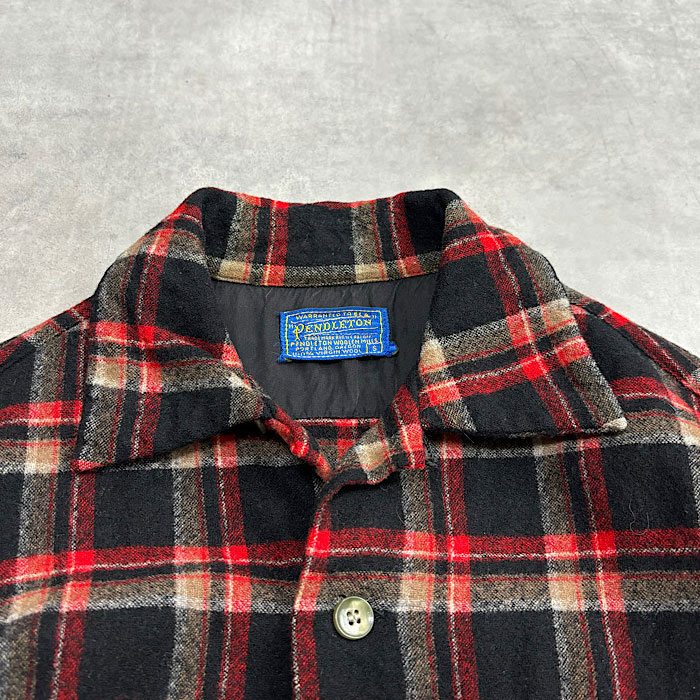 50's PENDLETON OPEN COLLAR BOX CHECK SHIRTS 50年代 ペンドルトン オープンカラー ボックス チェックシャツ | 【USED.VINTAGE ...