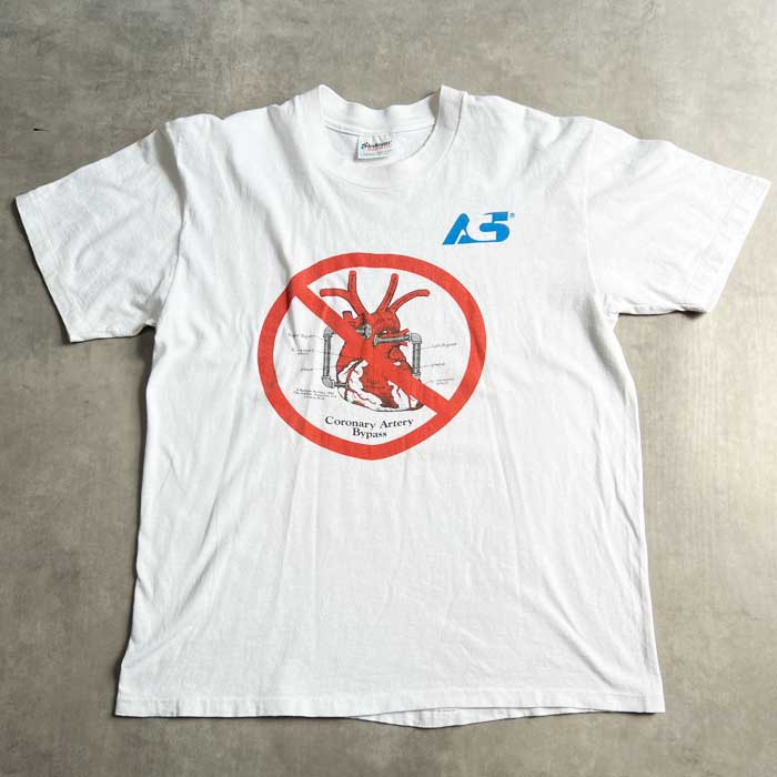 80'S STEDMAN Coronary Artety Bypass T-SHIRT Made in USA WHITE/L | 【USED ...