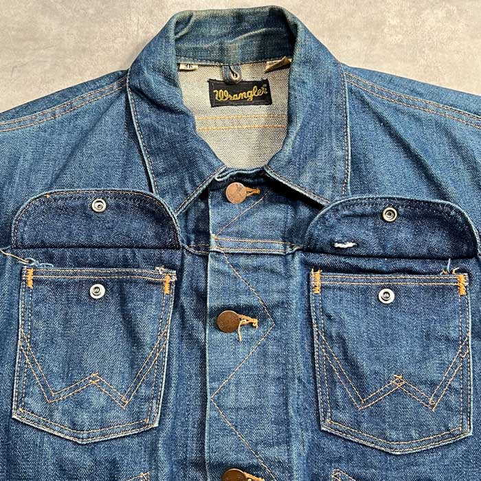 70'S Wrangler 124MJ Denim Jacket Made in USA Size/36 70年代 ラングラー 124MJ デニムジャケット サイズ/36 アメリカ製 ...