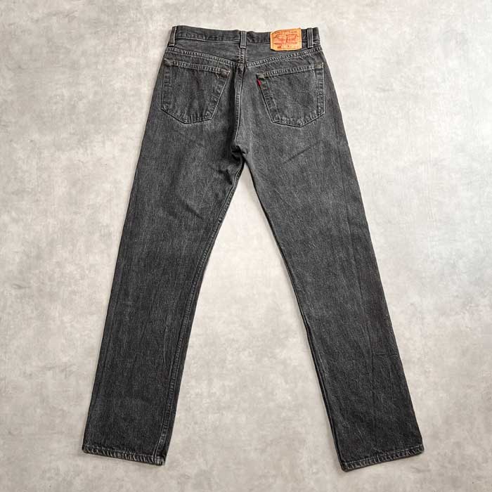 90's Levi's 501 YARN-DYED BLACK JEANS MADE IN USA W32L32 90年代 リーバイス 501 先染め ブラック デニム アメリカ製 ...