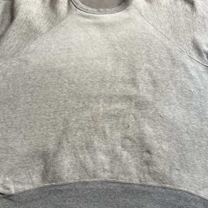 60's VINTAGE 2Tone Raglan Sleeve Sweat Shirts /GREY 60年代 ヴィンテージ 2トーン ...