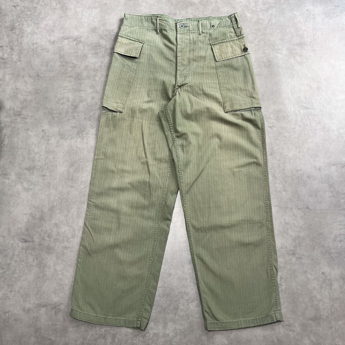 VINTAGE 40's U.S ARMY M-43 HBT CARGO PANTS 13 STAR BOTTON W34/L31 40年代 アメリカ陸軍 M-43 ヘリンボーンツイル カーゴ ...