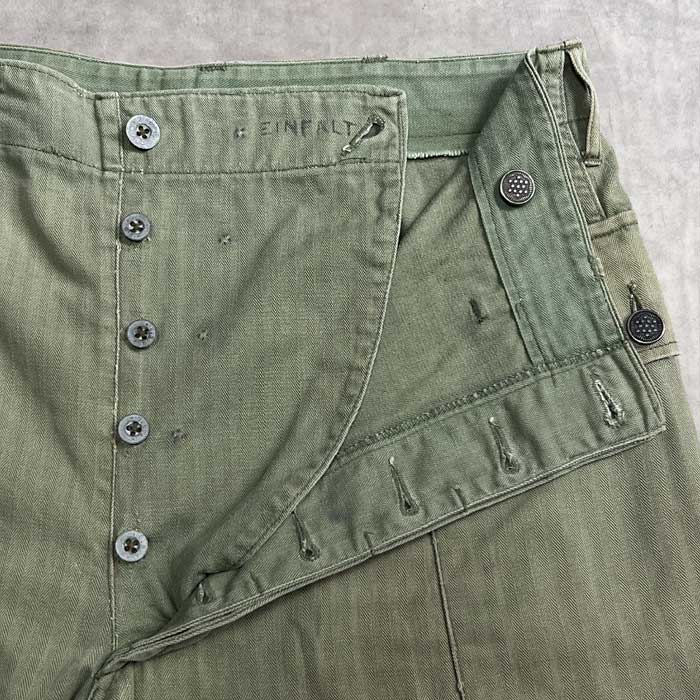 VINTAGE 40's U.S ARMY M-43 HBT CARGO PANTS 13 STAR BOTTON W34/L31 40年代 アメリカ陸軍 M-43 ヘリンボーンツイル カーゴ ...