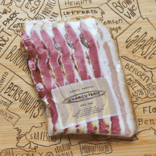 ブナの木で燻した塩漬け国産豚バラ肉のベーコンスライス 約80g 冷凍 | すべての商品 | | Charcuterie Koide(シャルキュトゥリ・コイデ)