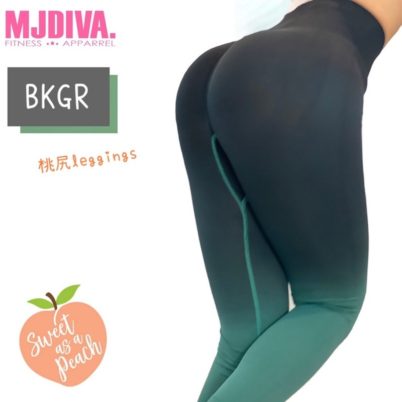 【送料無料】MJDIVA 桃尻グラデーションレギンスBKGR【即日配送！】筋トレ女子必見！超美尻 BOOTY美尻美脚レギンスSNSで話題 桃尻筋トレ女子 インスタ映え ビキニ ...