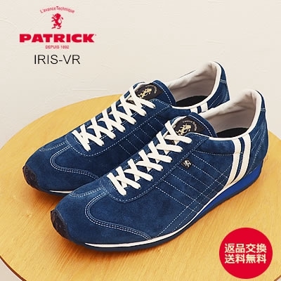 PATRICK パトリック IRIS-VR アイリス ベロア D.BLU ダークブルー 靴 スニーカー シューズ 【返品交換送料無料】