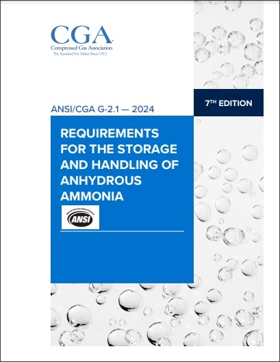 CGA規格 CGA G-2.1, 2024: Requirements for the Storage and Handling of Anhydrous Ammonia｜OVISS Web ...