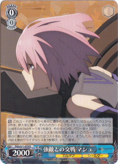 強敵との交戦 マシュ 【FGO】 S75-079 R｜ヴァイスシュヴァルツ｜通販のPAO