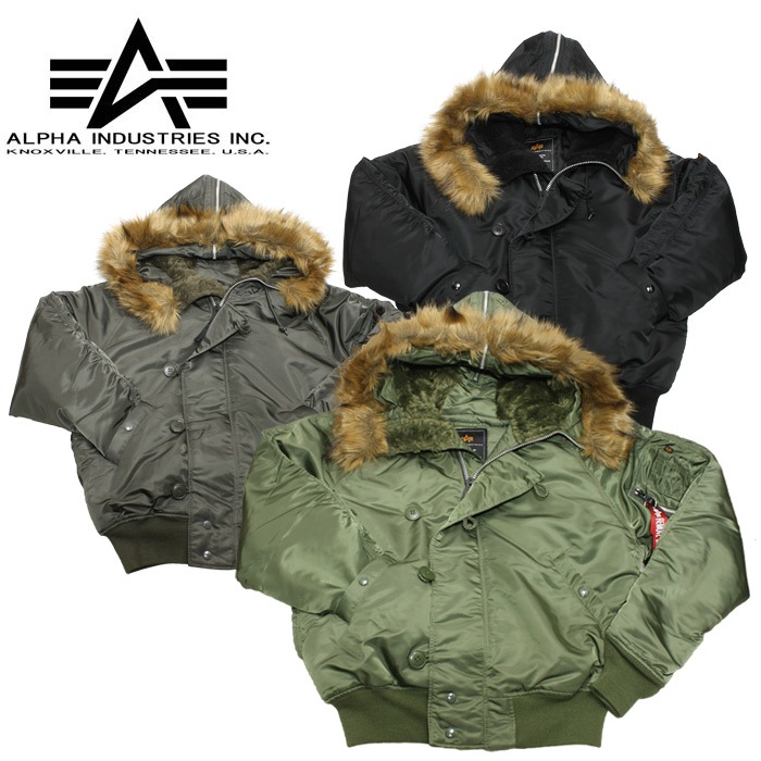 ALPHA 2010 N-2Bナイロン/USサイズ 【アルファ N-2B Nylon/US Size】メンズ ミリタリー カジュアル アウトドア ストリート バイク ツーリング サイクリング ...