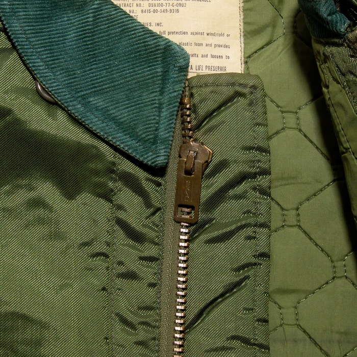 【実物放出品77年製/ALPHA INDUSTRIES 製造】US NAVY ECW Impermeable JACKET 【米海軍 ...