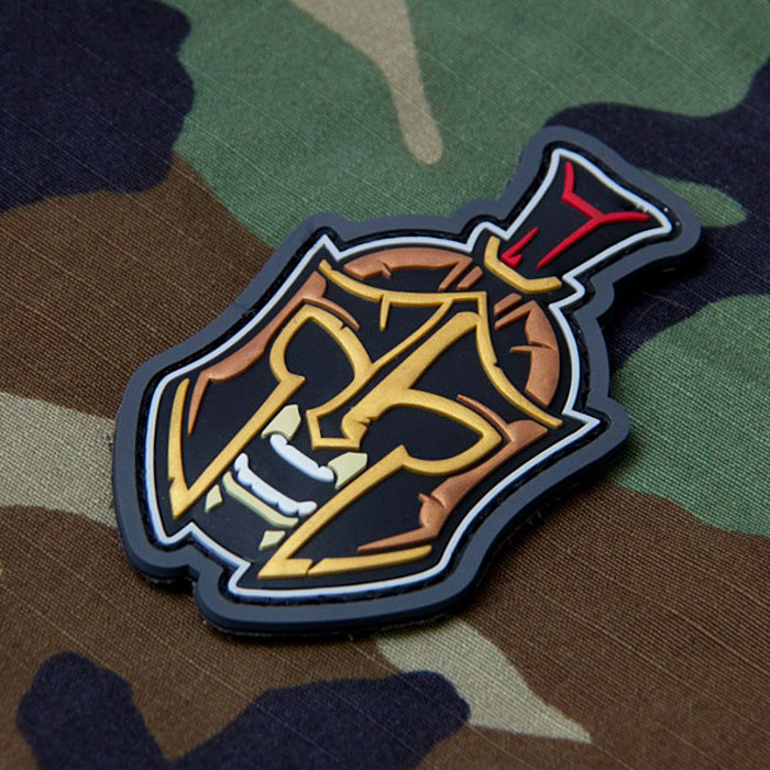 MSM スパルタン ウォリャー ヘッド PVC PATCH 【MIL-SPEC MONKEY Spartan Warrior Head】 ミルスペックモンキー ミリタリー アウトドア ...