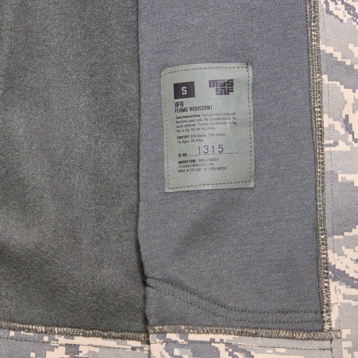US MASSIF ELEMENT JACKET ABU CAMO【米軍 マッシフ社製 難燃防水保温ジャケット ABU迷彩】 メンズ ...