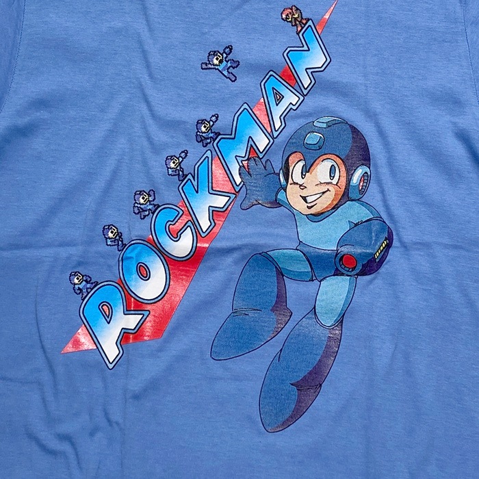 ロックマン メインロゴ Tシャツ 【Rockman MAIN LOGO T-Shirts】 メンズ レディース ミリタリー カジュアル ...