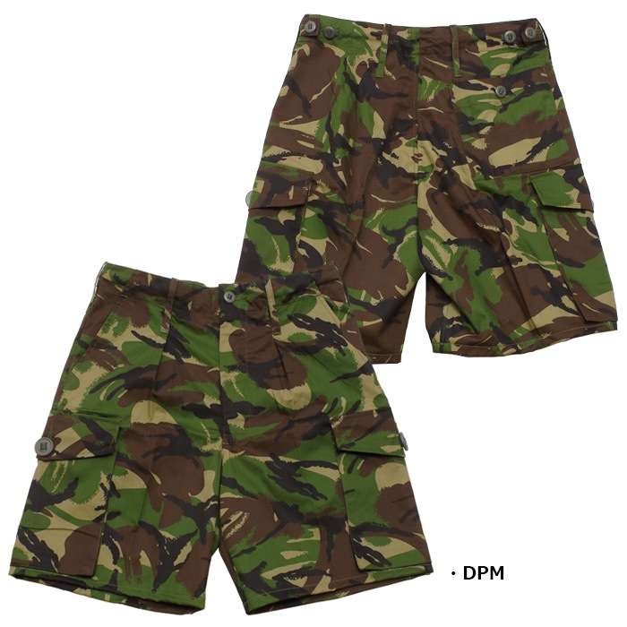 実物放出品 UK DPM カーゴショーツ 【Military Surplus UK DPM Cargo Shorts】メンズ ミリタリー ...