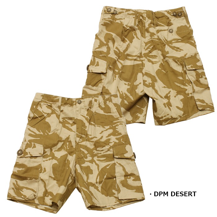 実物放出品 UK DPM カーゴショーツ 【Military Surplus UK DPM Cargo Shorts】メンズ ミリタリー ...