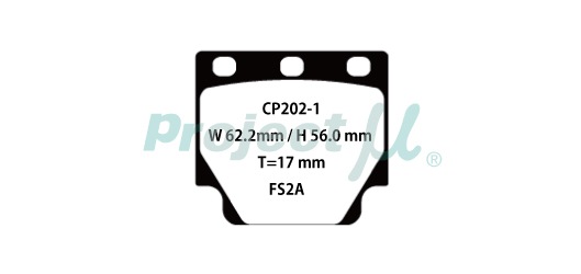 CP202-1C1 D1 SPEC ﾌﾞﾚｰｷﾊﾟｯﾄﾞ Projectμｷｬﾘﾊﾟｰ用 | D1 SPEC | PROJECT-Mu ...