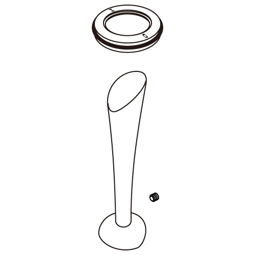 カクダイ ハンドルセット（化粧カバーつき・ブラック） F-1020265