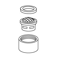 カクダイ 泡沫金具セット（マットブラック） F-1020463