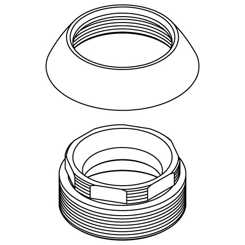 カクダイ 化粧カバー・締付ナットセット（アンティークゴールド） F-1020518