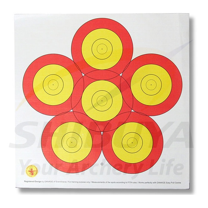 DANAGE ペンタゴンフェイス 近射用 | スコープ・三脚・的紙・ターゲットマット,的紙 | | 渋谷アーチェリー ONLINE ...