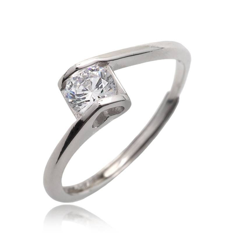 S925 CZ スクエア 小 リング 指輪 [fhrs004-silver] | ブランドから探す,FILL HEARTS,リング | SILVER KYASYA