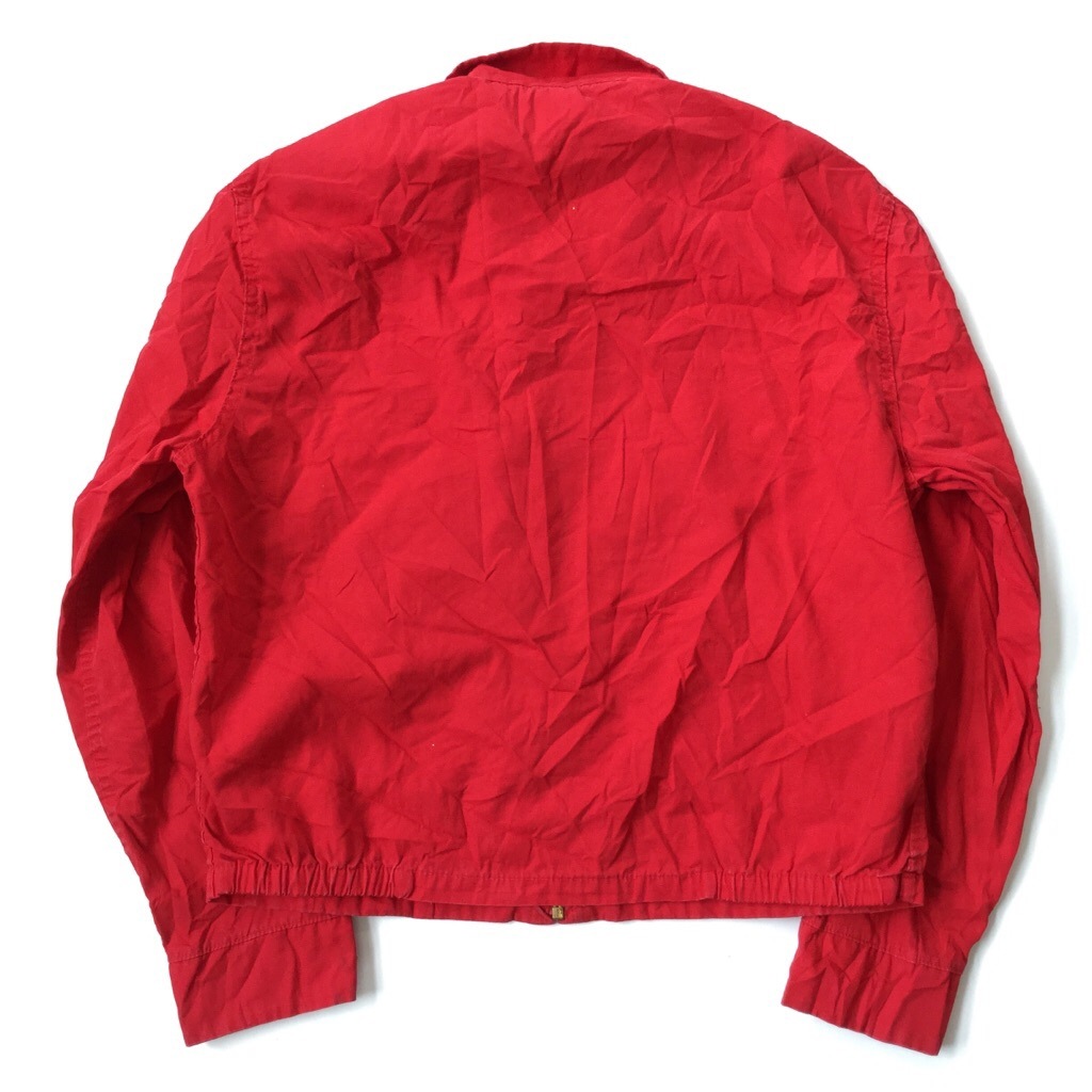 Mule Skin ヴィンテージ ドリズラージャケット スウィングトップ 送料無料 メンズ M/赤・レッド SAINT THOMAS アメリカ ...