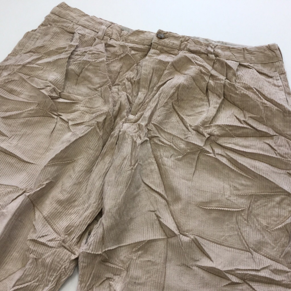 IZOD アイゾッド 太うね コーデュロイパンツ コーズ 送料無料 W40/ベージュ アメリカ輸入 USA アメカジ ブランド コールテン スラックス ワイドピッチ 古着卸 業販 大きい ...