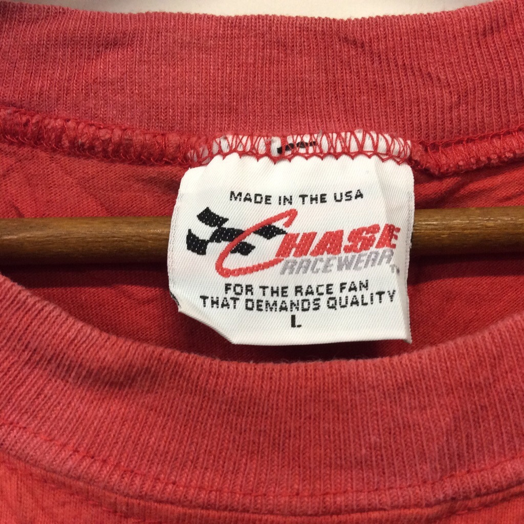 CHASE RACE WEAR チェイス レースウェア NASCAR ナスカー 半袖Tシャツ L/赤 送料無料 アメリカ直輸入 ブランド ...