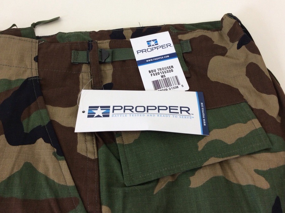 超特価【PROPPER】ウッドランドカモ リップストップ ミリタリーパンツ MS 新品 プロパー 6ポケット BDU 軍パン 迷彩 カーゴパンツ | ー品切れー | SPEC.CO.,LTD.