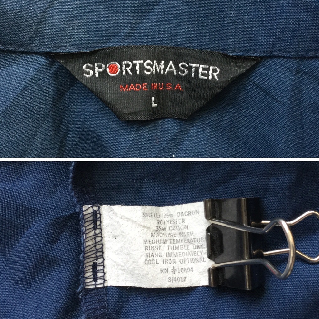 SPORTSMASTER ワークジャケット オールド スウィングトップ 送料無料 メンズ L/紺・ネイビー アメリカ直輸入 MADE IN ...