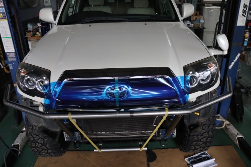 トヨタ 215サーフ ワンオフ アンダーガード一体型チューブバンパー【型式：－】 | ワンオフ製作事例 | SUXON RACING