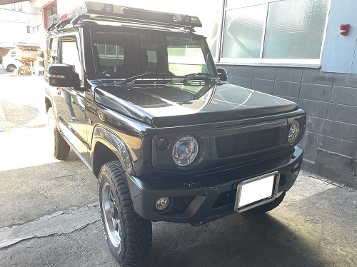 スズキ ジムニー SUXONパーツお取り付け【型式：3BA－JB64W】 | ワンオフ製作事例 | SUXON RACING