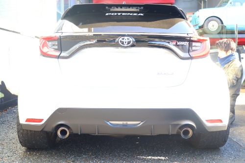 トヨタ GRヤリスRZ ワンオフ マフラー 【型式：4BA－GXPA16－AGFGZ】 | ワンオフ製作事例 | SUXON RACING