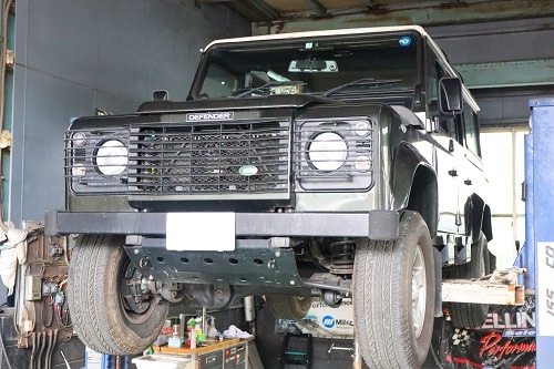 ランドローバー ディフェンダー110 ワンオフマフラー 【型式：―】 | ワンオフ製作事例 | SUXON RACING