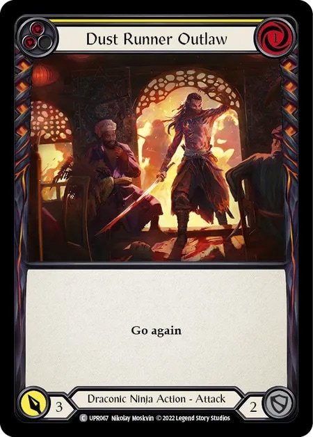 【EN】《Rainbow Foil》[Draconic Ninja] Dust Runner Outlaw (黄)「C」〔UPR067 ...