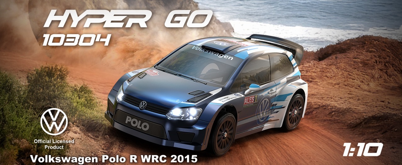 【取寄対象品】MJX Hyper Go 10304 1/10 Volkswagen Polo R WRC Brushless RC Rally ...