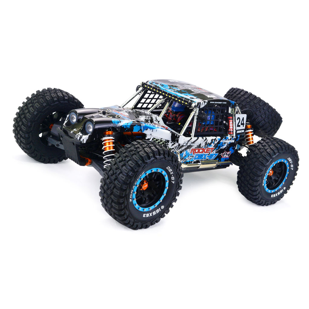 日本初上陸記念 New ZD Racing DBX-07 1/7 RC Scale 4WD 2.4G 品番【DBX7-01BLUE ...